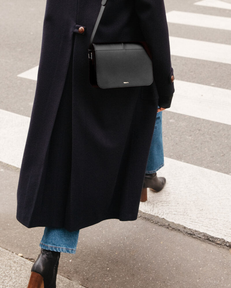 Le Manteau Long Marcus En Laine Navy – Mister k.